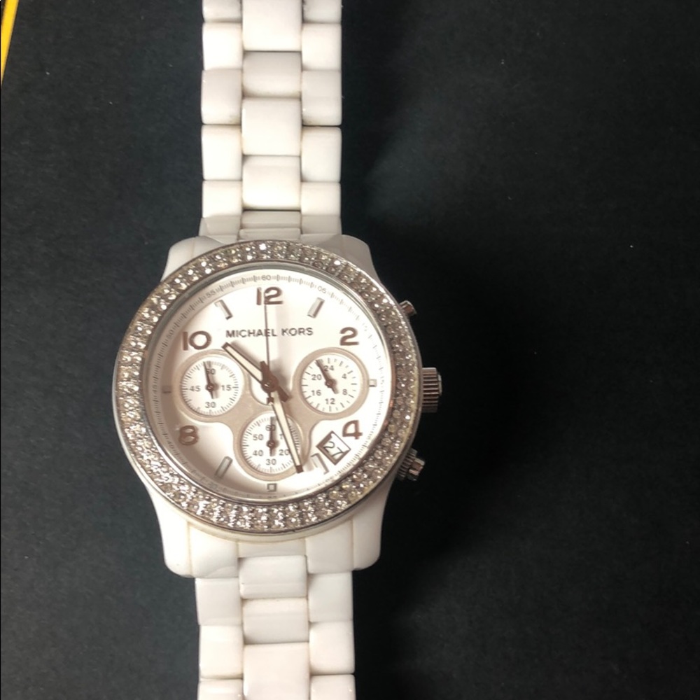 Authentic White Ceramic Michael Kors Watch - Gem